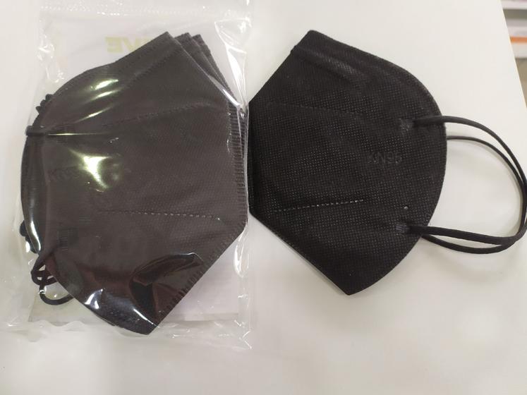 Mascara Respiradores KN95 Black-Preta - Sem Válvula Kit com 5 unidades ...