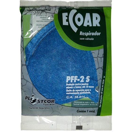 Mascara Respiratoria Pff2 Sem Valvula Azul N95 Plastcor - Máscara ...