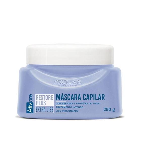 Máscara Restore Plus Extra Liss Ativare 250G - Máscara Capilar ...