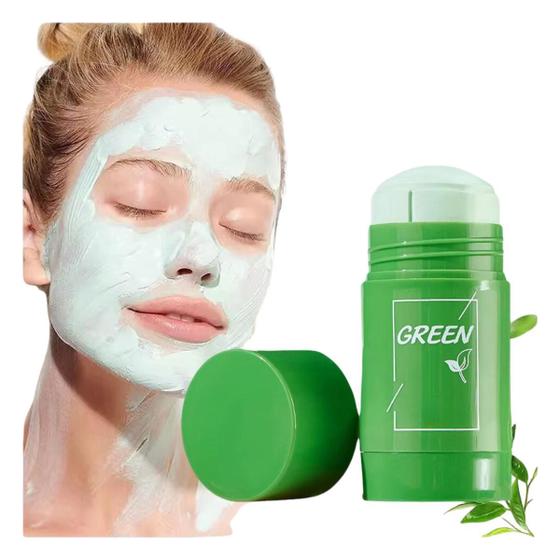 Máscara Sólida Facial de Argila Stick Green Mask OU Eggplant (1 Und ...