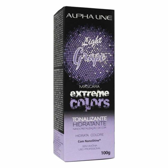 Máscara Tonalizante Extreme Colors Grape Light 100g - Alpha Line ...