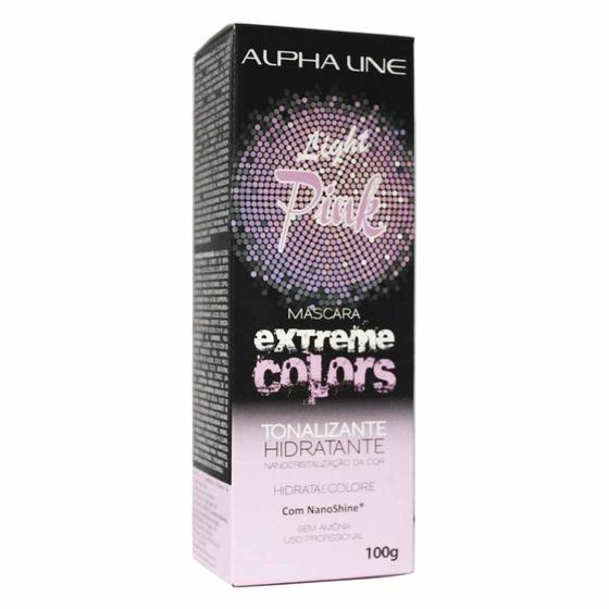 Máscara Tonalizante Extreme Colors Light Pink 100g - Alpha Line ...