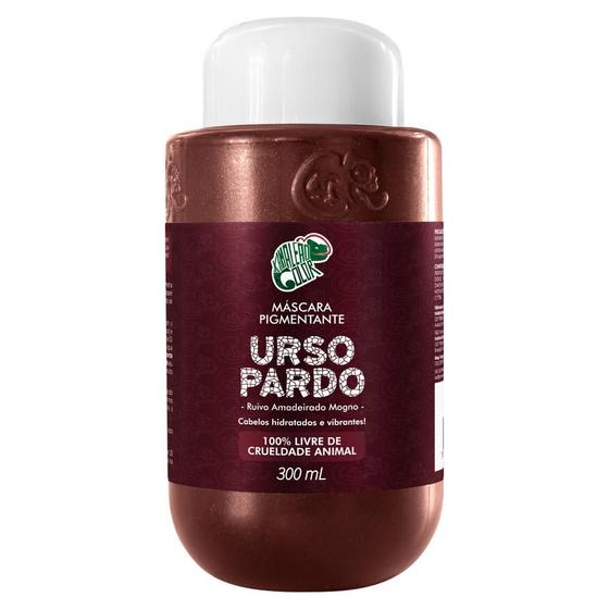 Máscara Tonalizante Urso Pardo Kamaleão Ruivo Amadeirado Mogno 300ml ...