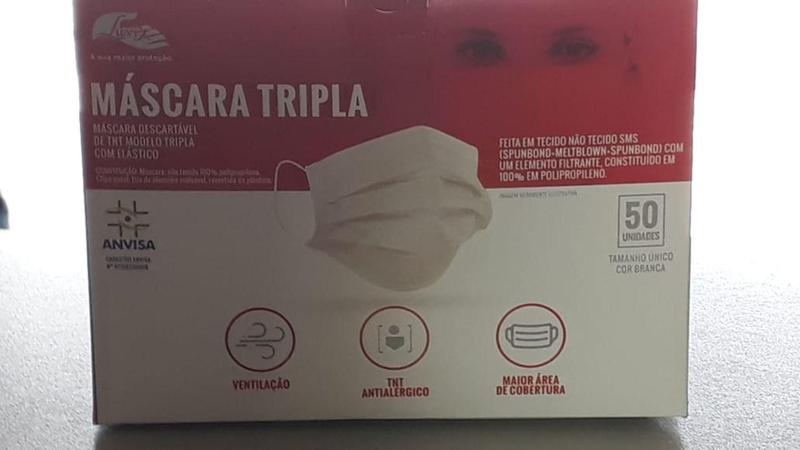Máscara tripla Luvix c/50unidades - Assepsia Hospitalar - Magazine Luiza