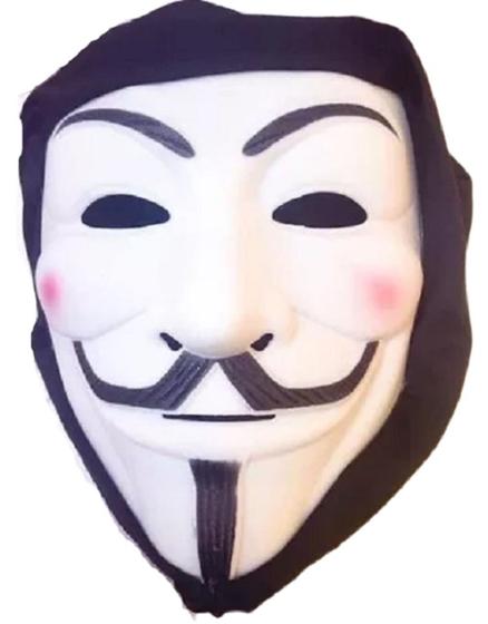 Máscara V De Vingança Anonymous Vendetta Luxo - Com Capuz - desták ...