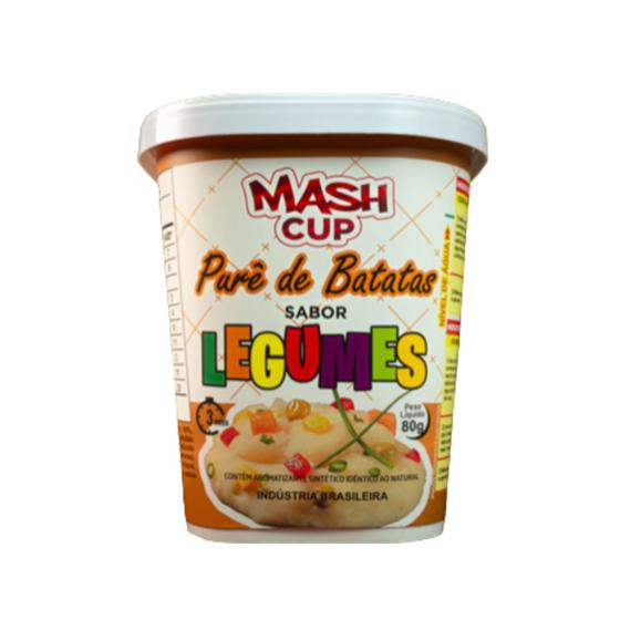 Mash Cup Purê de Batata Instantâneo Sabor Legumes 80g Kit com 5 ...