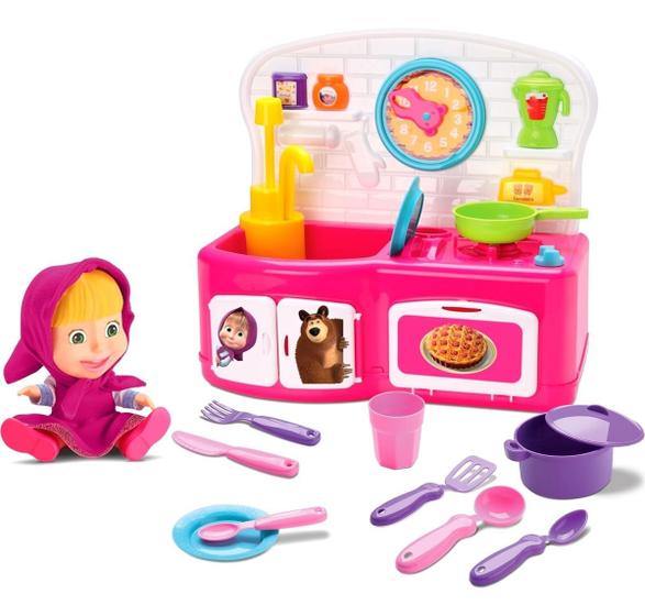 Masha E O Urso Mini Cozinha Divertida - Divertoys - Bonecas - Magazine ...