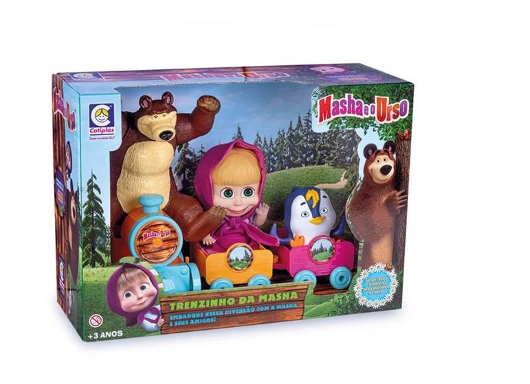 Masha E O Urso Trenzinho Da Masha Original Da Cotiplas 2403 - Trem de ...