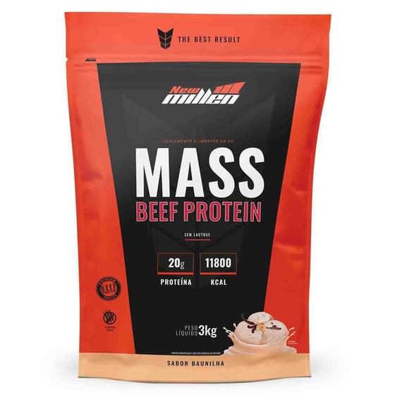 Mass beef protein 3kg baunilha - New Millen - Hipercalórico / Massa ...