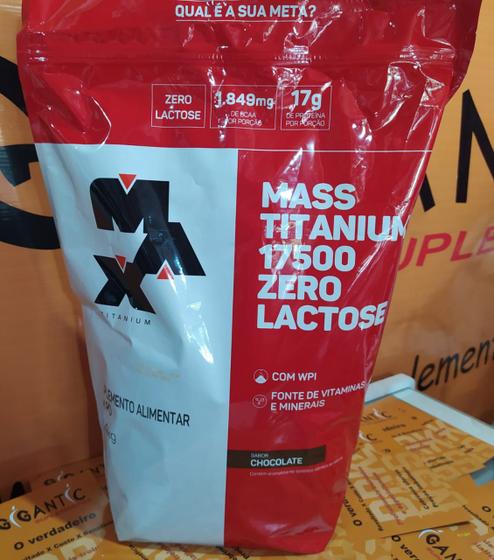 Mass Titanium 17500 Zero Lactose 2,4kg - MAX TITANIUM - Kit de ...