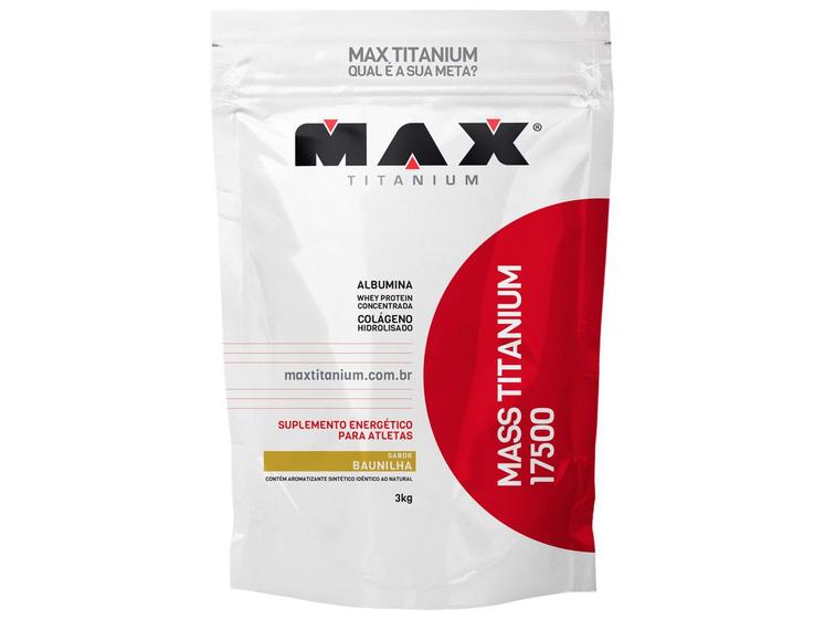 Mass Titanium Refil 3kg Baunilha - Max Titanium - Hipercalórico / Massa ...