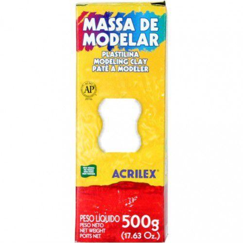 Massa De Modelar Modeling Clay Plastilina Branca 1 Kg - Acrilex - Massinha - Magazine Luiza