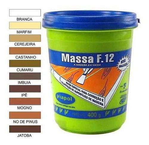Massa F12 Calafetar Correção Madeira Viapol 1,65kg Div Cores - Adesivo ...