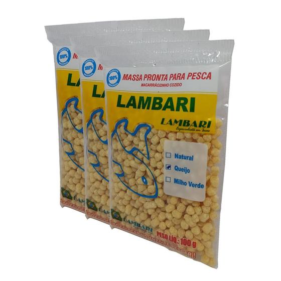 Massa Macarrãozinho Cozido Pronto p/ Pesca Lambari Sabor Queijo 100g 3UN - Lambari Fish - Isca ...