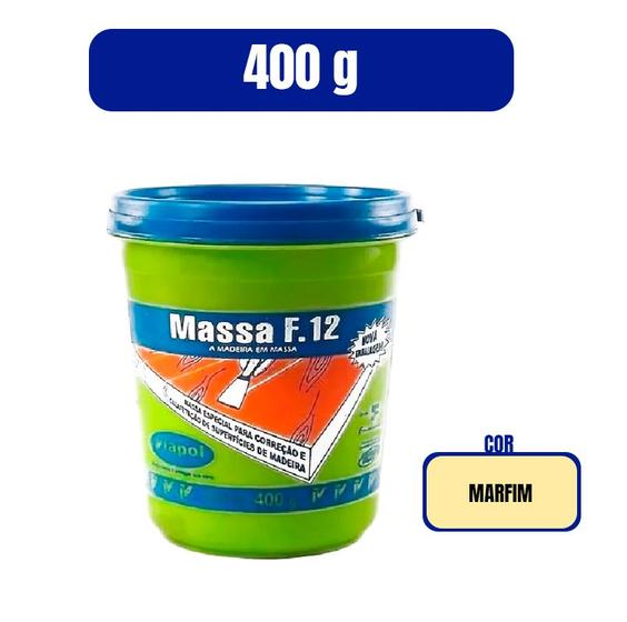 Massa para Calafetar Madeira F12 cor MARFIM 400g- VIAPOL (V0210628 ...