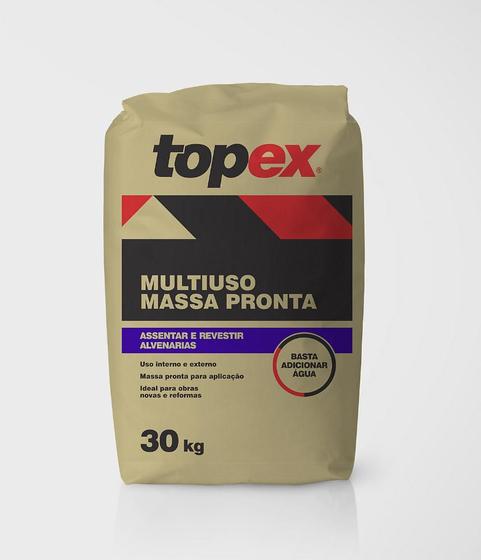 Massa Pronta Multiuso 30kg Cinza Topex - Massa Acrílica - Magazine Luiza