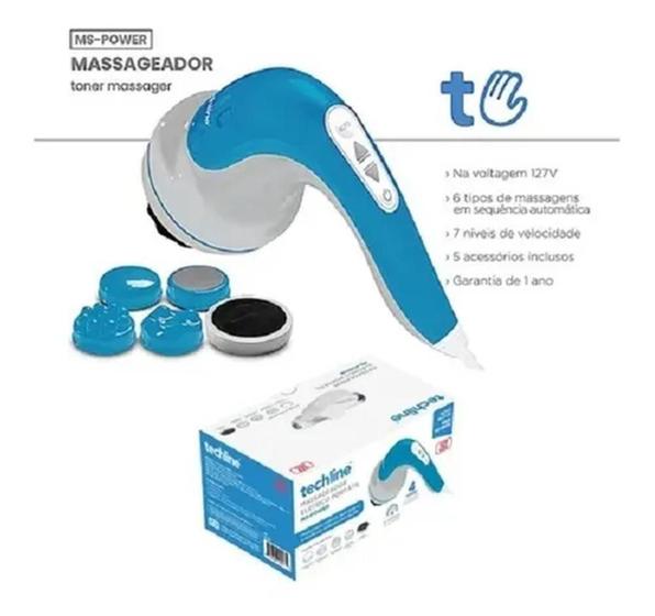 Massageador Corporal Techline Tonner Massager - Ms9000 - Massagem e ...