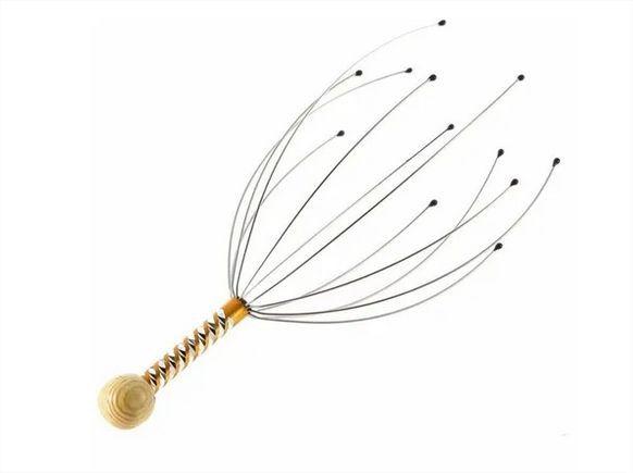 Massageador De Cabeça 12 Pontas Anti Stress Relaxante Massagem E