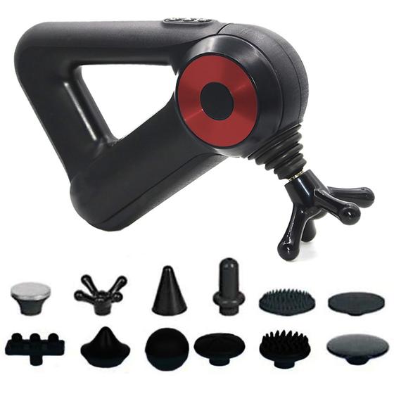 Massageador Eletrico 12 Pontas Corporal Estimulador 6 Modos Manual