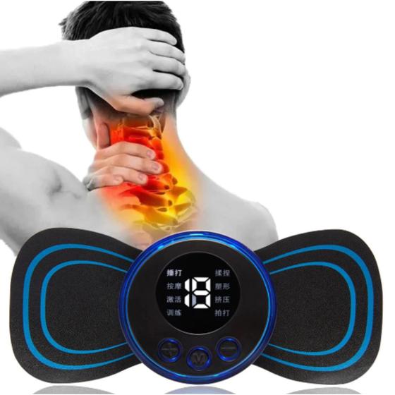 Massageador Elétrico Recarregável Dor Pescoço Coluna Pernas Ems ...