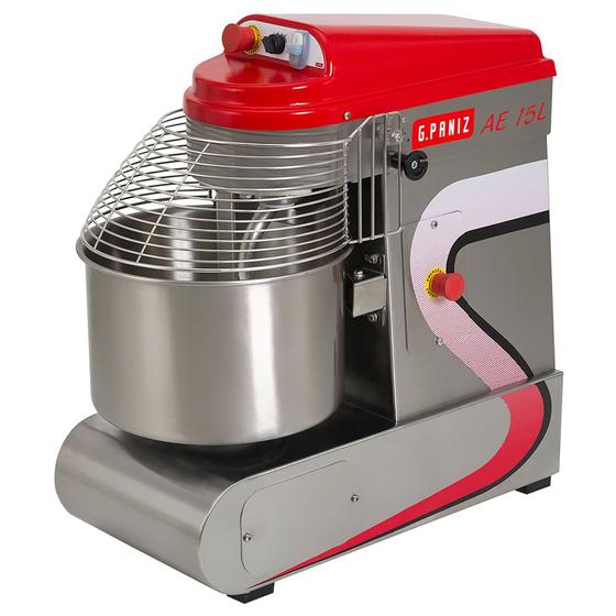 Masseira Espiral AE-15L Inox 15Kg NR12 G.Paniz Monofásica - Masseira e ...