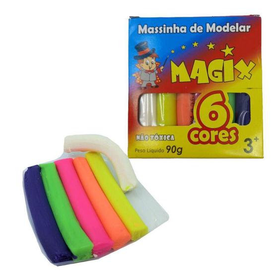 Massinha de Modelar 6 cores Magix - Massinha - Magazine Luiza
