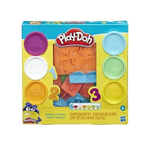Massinha para Modelar Play-Doh Números c/ 6 potes - E8533 - Hasbro ...