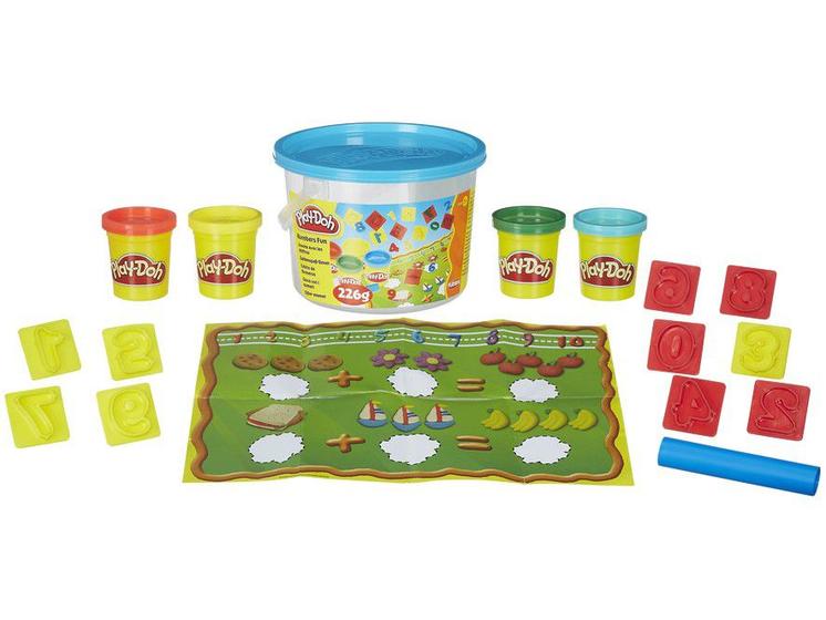 Massinha Play-Doh Fun With Numbers Bucket - Hasbro - Massinha ...