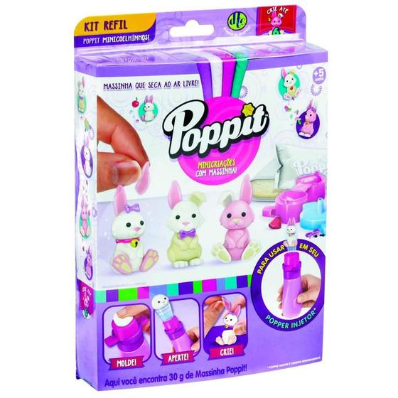 Massinha Poppit Kit Refil Dtc - DTC Brinquedos - Massinha - Magazine Luiza