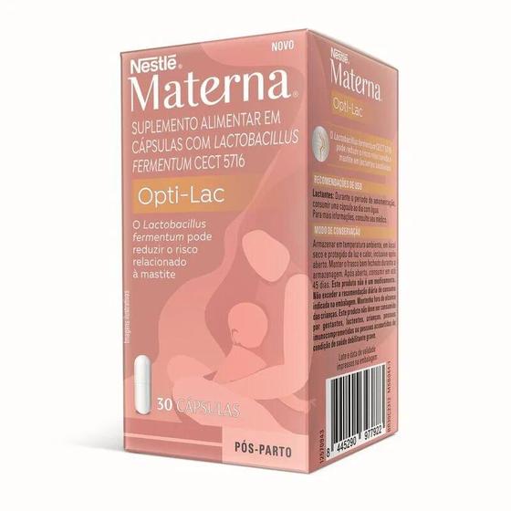 Materna Optic-Lac Pós-Parto Mastite C/30 Cápsulas - Vitaminas A-Z ...