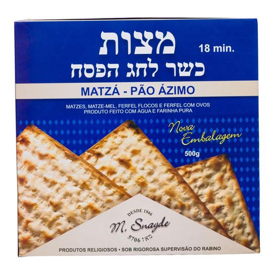 Matzá Pão Ázimo M.Snayde Kosher 500g - Mistura para Pão - Magazine Luiza