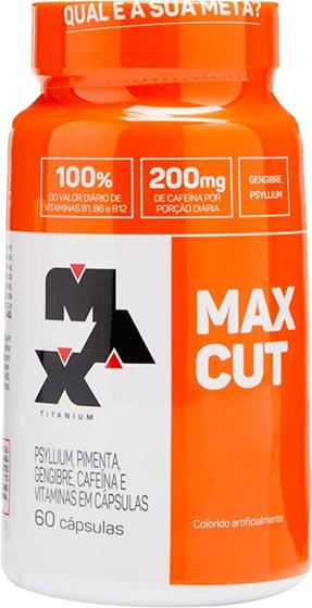 Max cut 60 caps - Max Titanium - Termogênico - Magazine Luiza