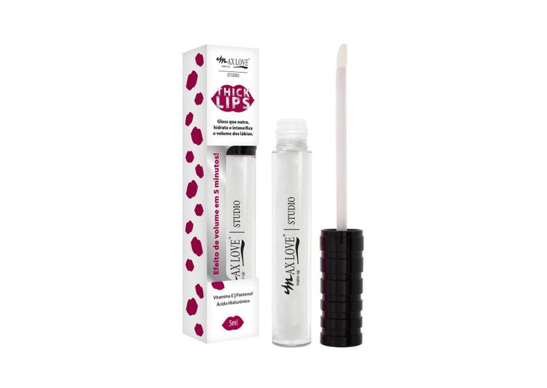 Max Love - Gloss Thick Lips 5ml - Gloss e Brilho Labial - Magazine Luiza
