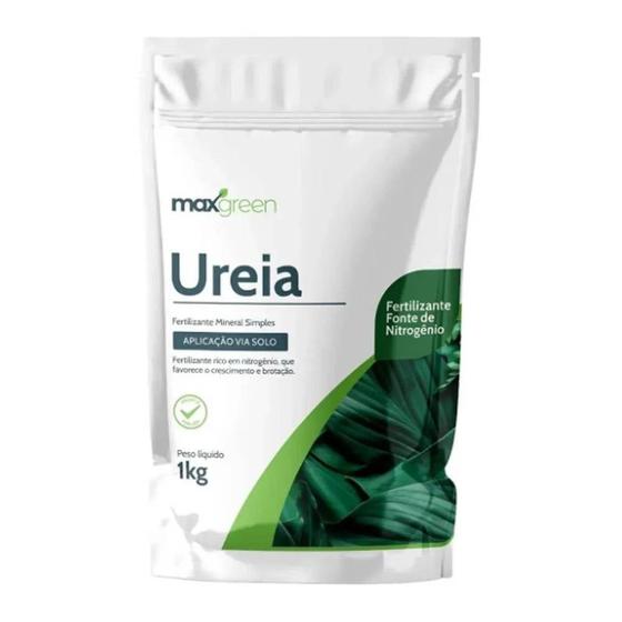 MaxGreen Ureia Fetilizante Mineral Fonte de Nitrogênio 1 kg - Fertilizante para Plantas ...