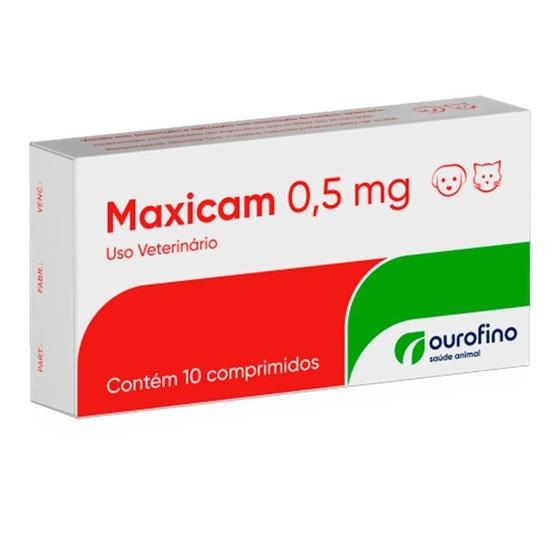 Maxicam 0,5mg Meloxicam Ourofino 10 Comprimidos - Ouro Fino - Outros ...