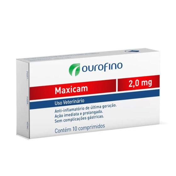 MAXICAM COMPRIMIDOS 2,0mg - cx c/ 10 comprimidos - Ourofino - Anti ...