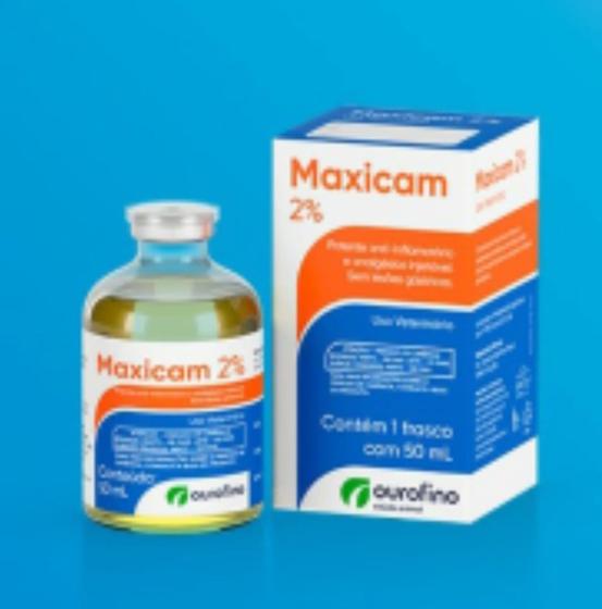 Maxicam Injetável 2% - 50 ml - Ouro Fino - ourifino - Anti-Inflamátório - Magazine Luiza