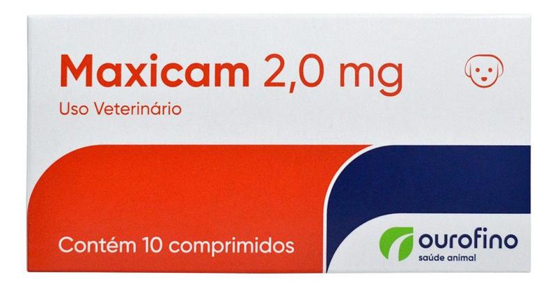 Maxicam Ourofino 2mg 10 Comprimidos Anti-Inflamatório - Anti ...