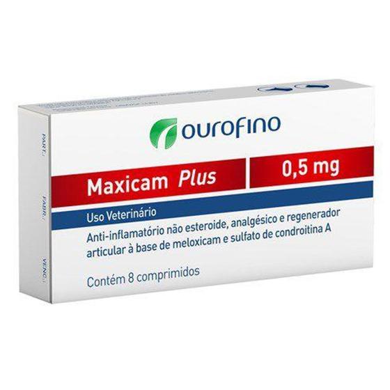 Maxicam Plus 0,5MG - 8 Comprimidos - Ourofino - Anti-Inflamátório ...