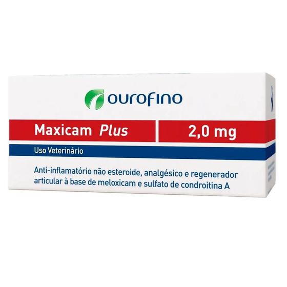 Maxicam Plus - 2 mg - Ouro Fino - Anti-Inflamátório - Magazine Luiza