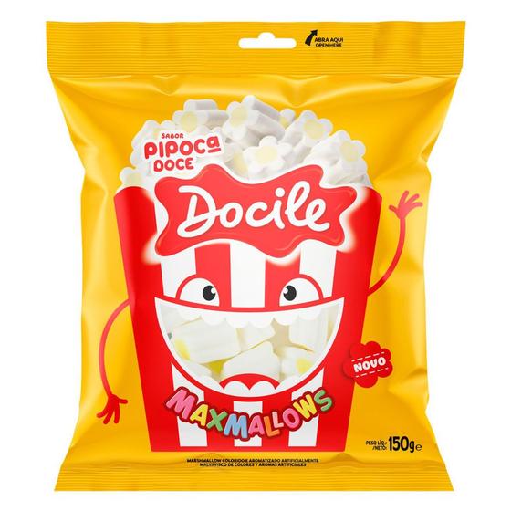 Maxmallows Docile Pipoca Doce 150g - Marshmallow - Magazine Luiza