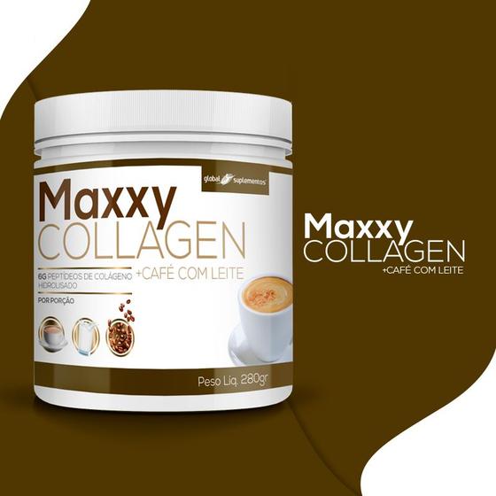 Maxxy Collagen + Café com Leite 280g Suplemento Nutricional - GLOBAL ...
