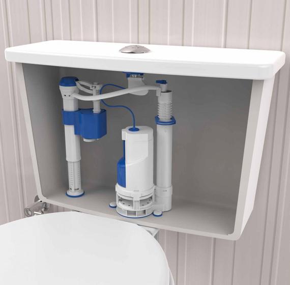 Mecanismo Acionamento Duplo Para Caixa Acoplada Universal Kit Completo ...