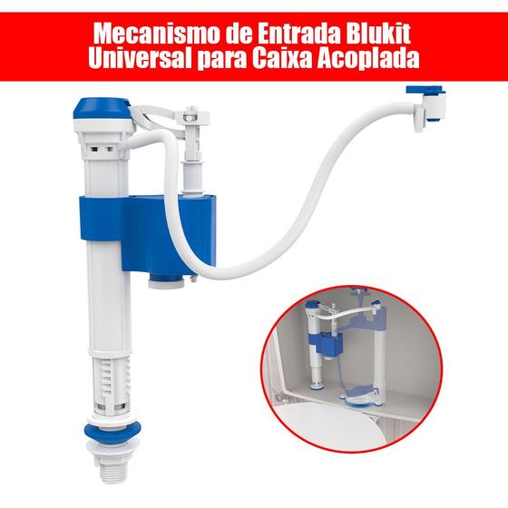 Mecanismo de Entrada Blukit Universal para Caixa Acoplada - Caixa ...