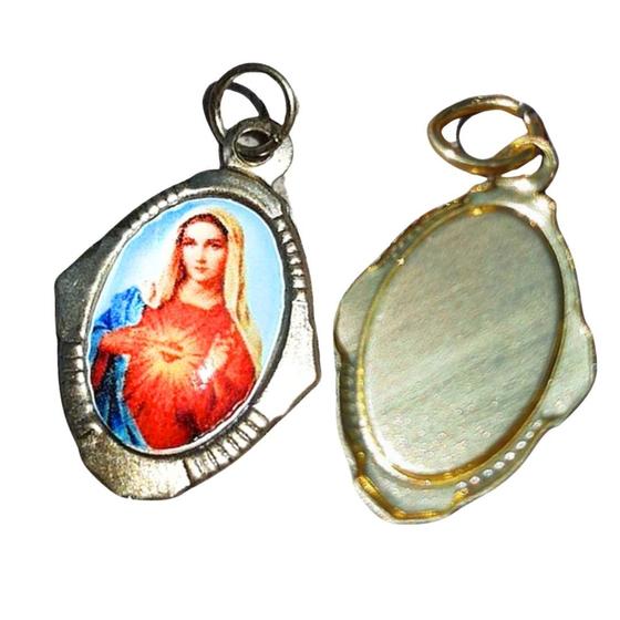 Medalha Imaculado Coração de Maria Chapa Resinada - OS ARCANJOS ...