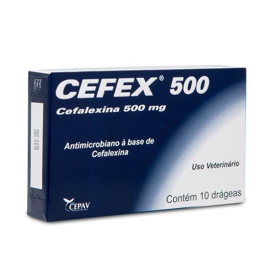 Medicamento Cefex 500mg com 10 Comprimidos - CEPAV - Medicamentos - Magazine Luiza