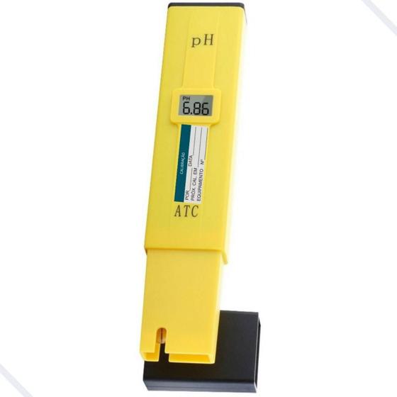 Medidor de pH Digital Amarelo - Display LCD - 0,0 a 14,0 pH - Medidor De Ph Phmetro - pHmetro ...