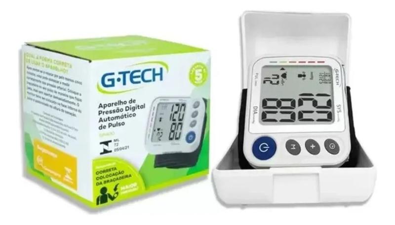 Medidor De Pressão Arterial E Pulso Esfigmomanometro Digital - G-Tech ...