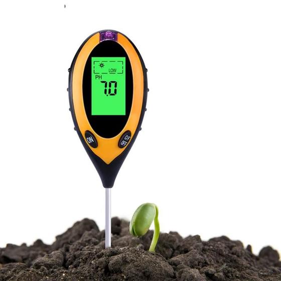 Medidor Digital PH Terra Água Aparelho Portátil Umidade Luz Solar 4 Em ...