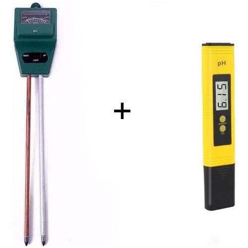 Medidor Ph Umidade Do Solo Terra Campo Luz Envio Expresso + Medidor De Ph Aquario Agua Piscina ...